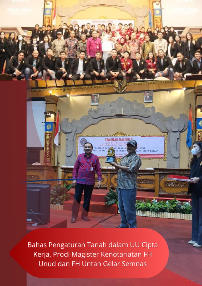 Seminar Nasional & Studi Banding Prodi Magister Kenotariatan FH Untan – Fakultas Hukum